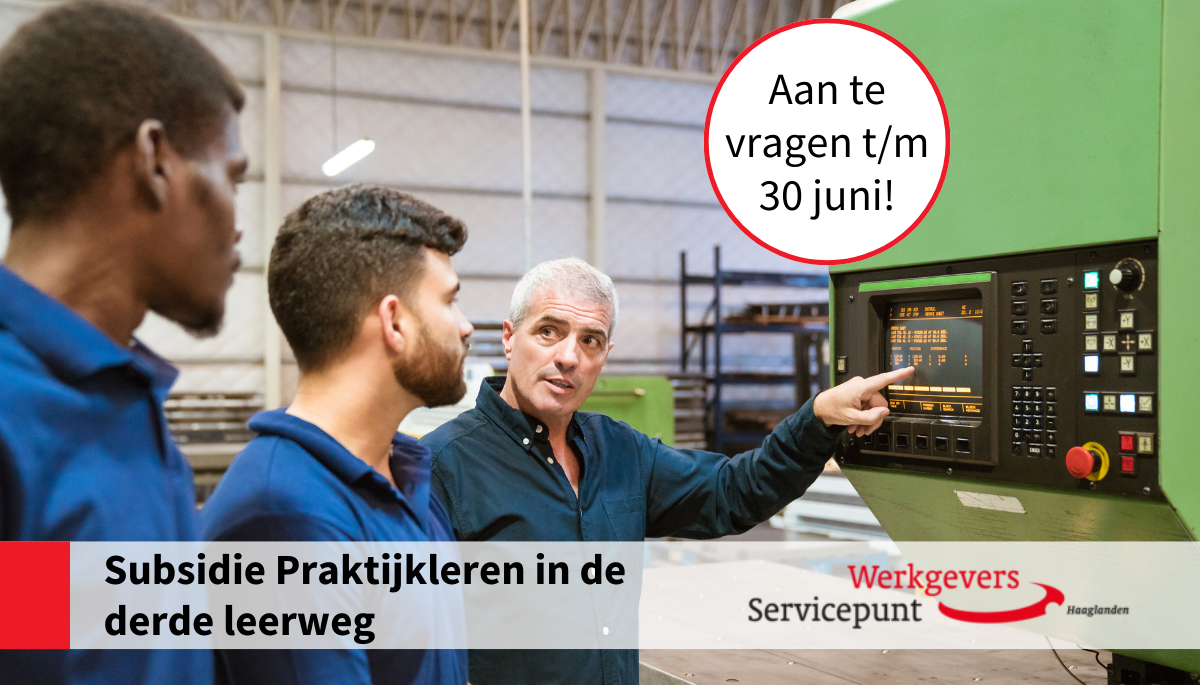 Subsidie Praktijkleren in de derde leerweg - WSP Haaglanden